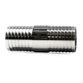 Union barbillon en acier inox. - 3/4"