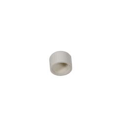 White PVC SCH40 cap (FPT) - 1"