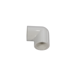 Coude 90° degrés PVC blanc SCH40 (FPT X FPT) - 1-1/2"