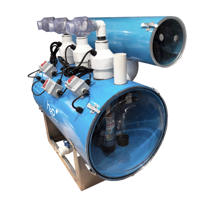 H2O HORIONTAL EXTRACTOR 18X36. 3 PUMPS. 0.5HP. WITH MANIFOLD